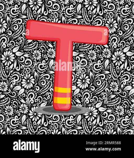 Alphabet Letter T, Alphabet Letter Design, Alphabet Letter illustration ...