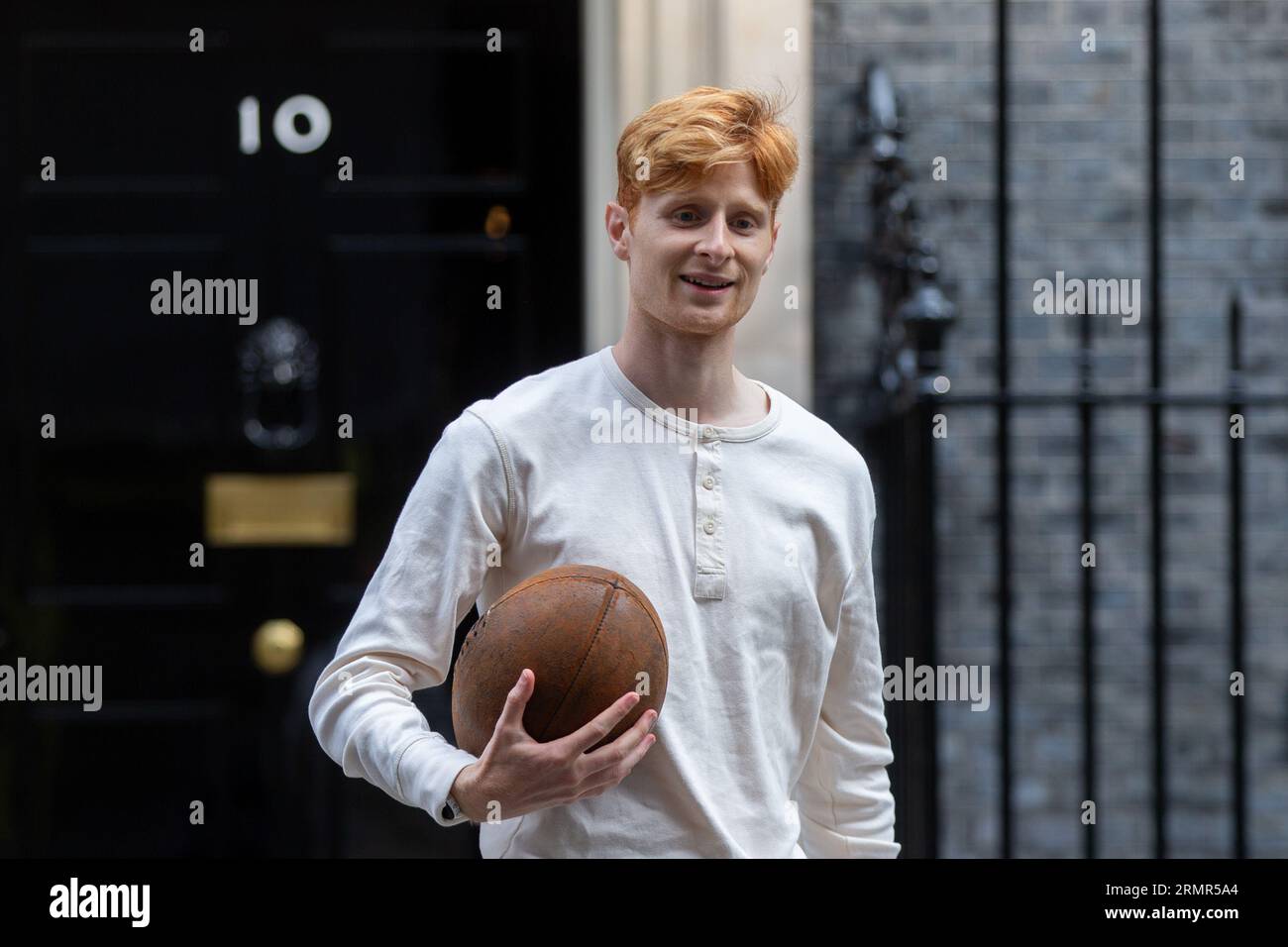 London, England, UK. 29th Aug, 2023. JAKE BARRACLOUGH poses with a ...