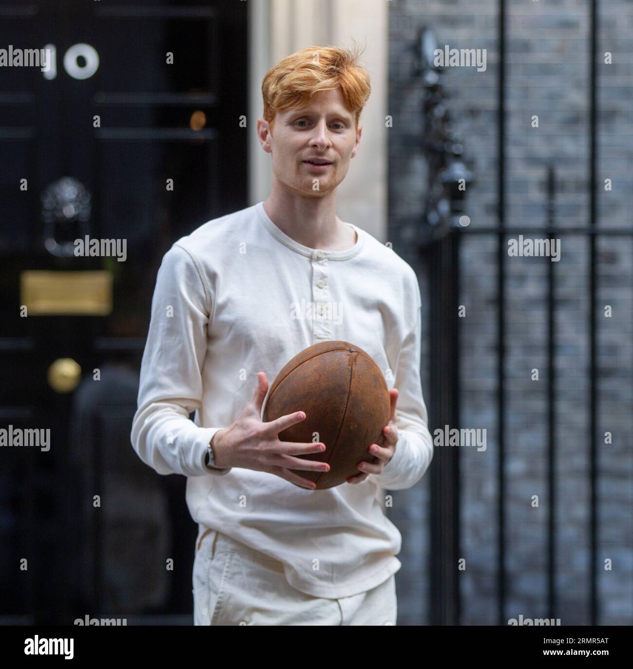 London, England, UK. 29th Aug, 2023. JAKE BARRACLOUGH poses with a ...