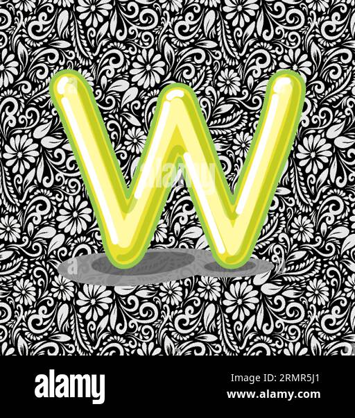 Alphabet Small Letter W , Alphabet Letter Design, Alphabet Letter ...