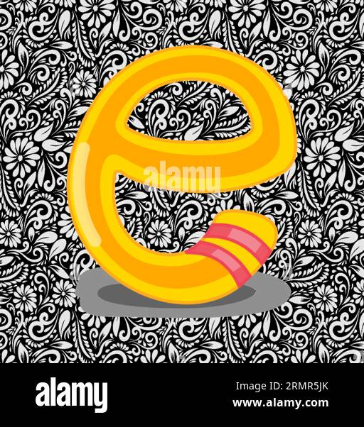 Alphabet Small Letter E , Alphabet Letter Design, Alphabet Letter ...