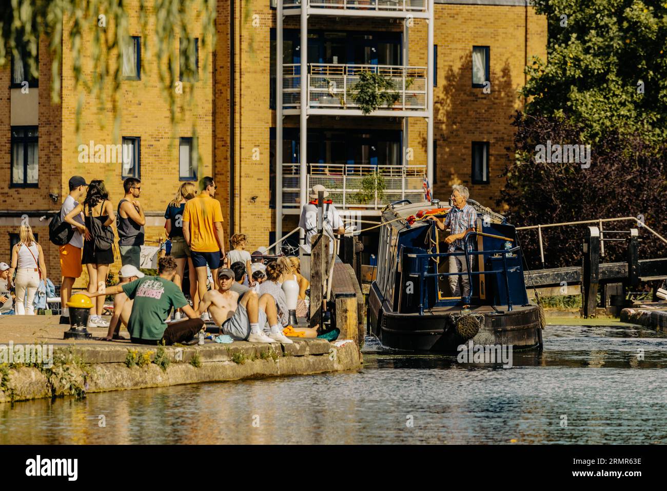City Road Lock Regent's Canal London Stock Photo - Alamy