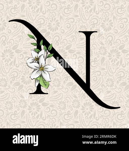 Alphabet Letter N, Alphabet Letter Design, Alphabet Letter illustration ...