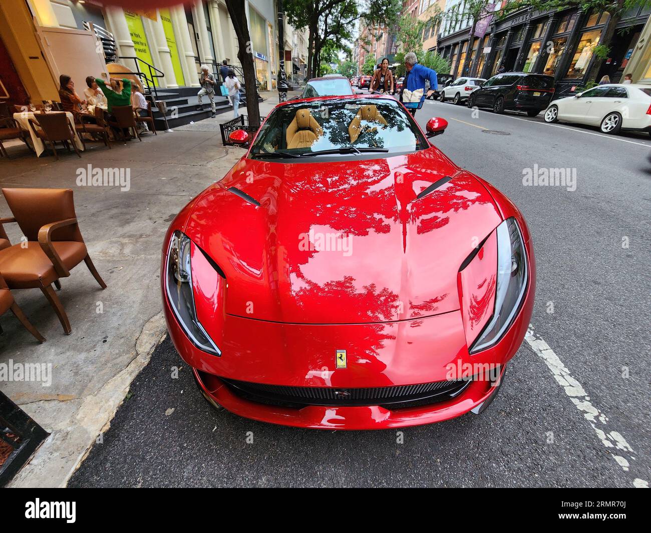 New York City, USA - June 03, 2023: Ferrari 812 GTS Superfast ...