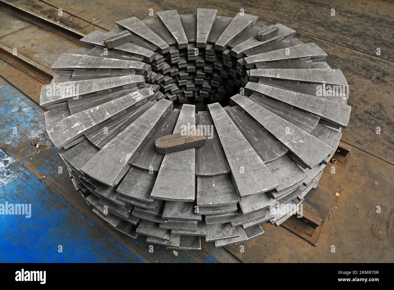 Strong steel parts in a factory, North China Stock Photo - Alamy