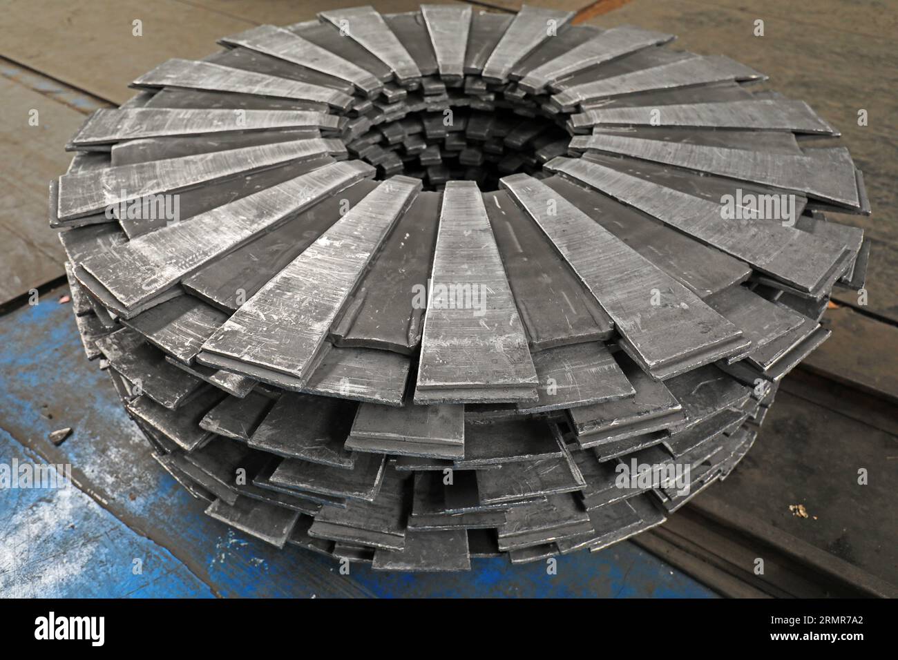 Strong steel parts in a factory, North China Stock Photo - Alamy