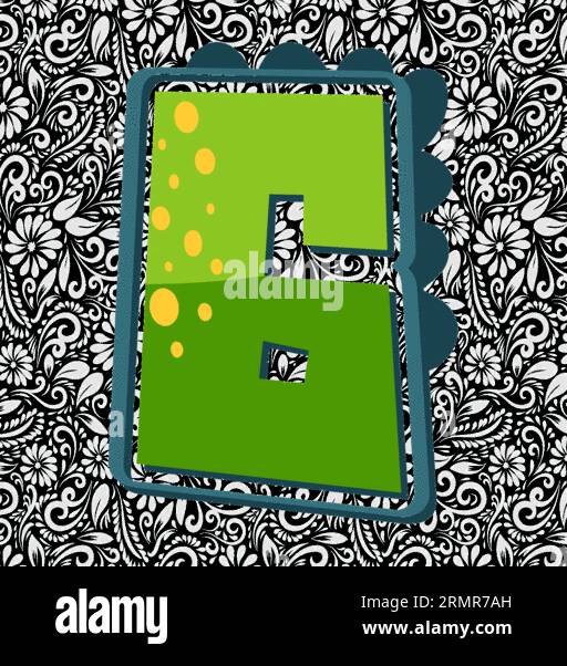 Alphabet Letter 6, Alphabet Letter Design, Alphabet Letter illustration ...