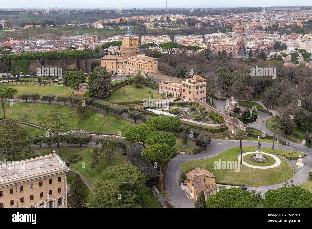 ROME, VATICAN - MARTH 9, 2023: This is the Vatican Radio Administrative ...