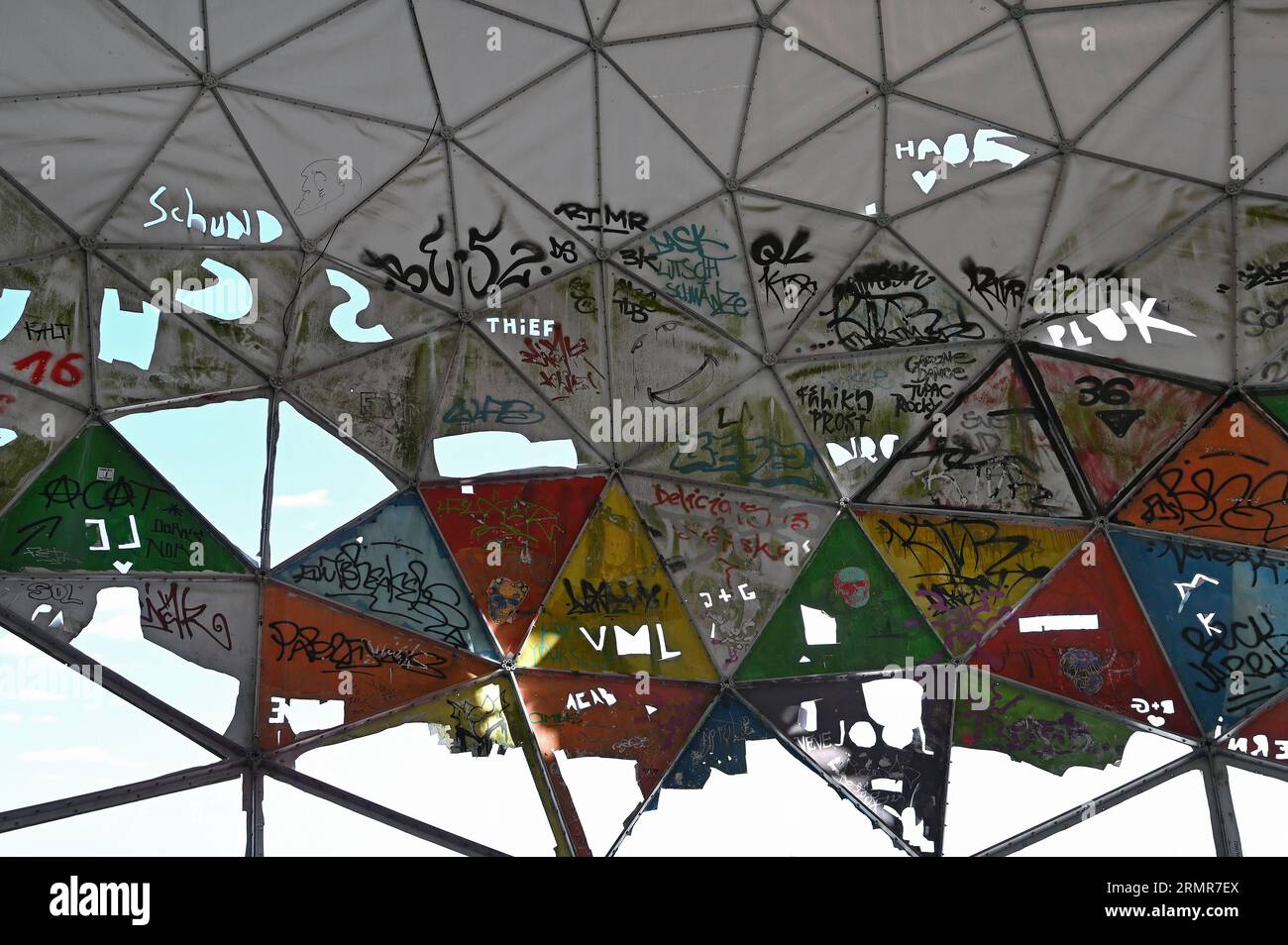 Former US wiretap buildings on Teufelsberg in Grunewald Berlin Stock ...