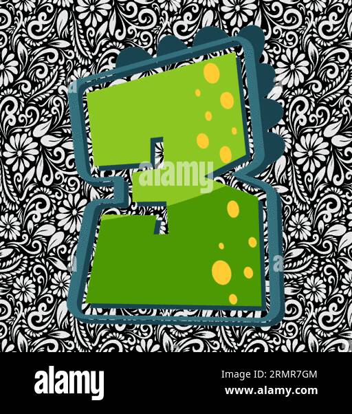 Alphabet Letter 3, Alphabet Letter Design, Alphabet Letter illustration ...