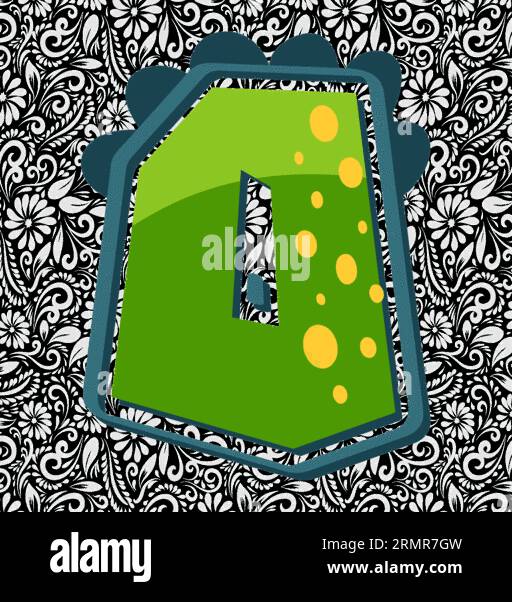 Alphabet Letter 0, Alphabet Letter Design, Alphabet Letter illustration ...