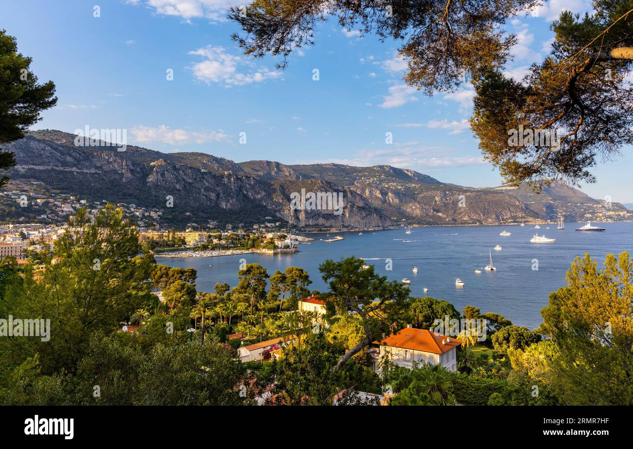 Saint Jean Cap Ferrat, France - August 5, 2022: Panoramic view of Saint ...