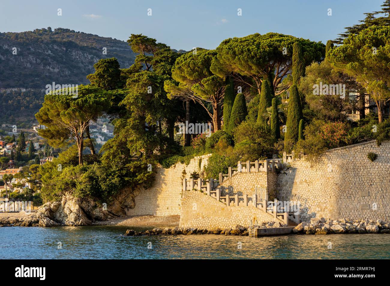 Saint Jean Cap Ferrat, France - August 5, 2022: Panoramic view of Saint ...