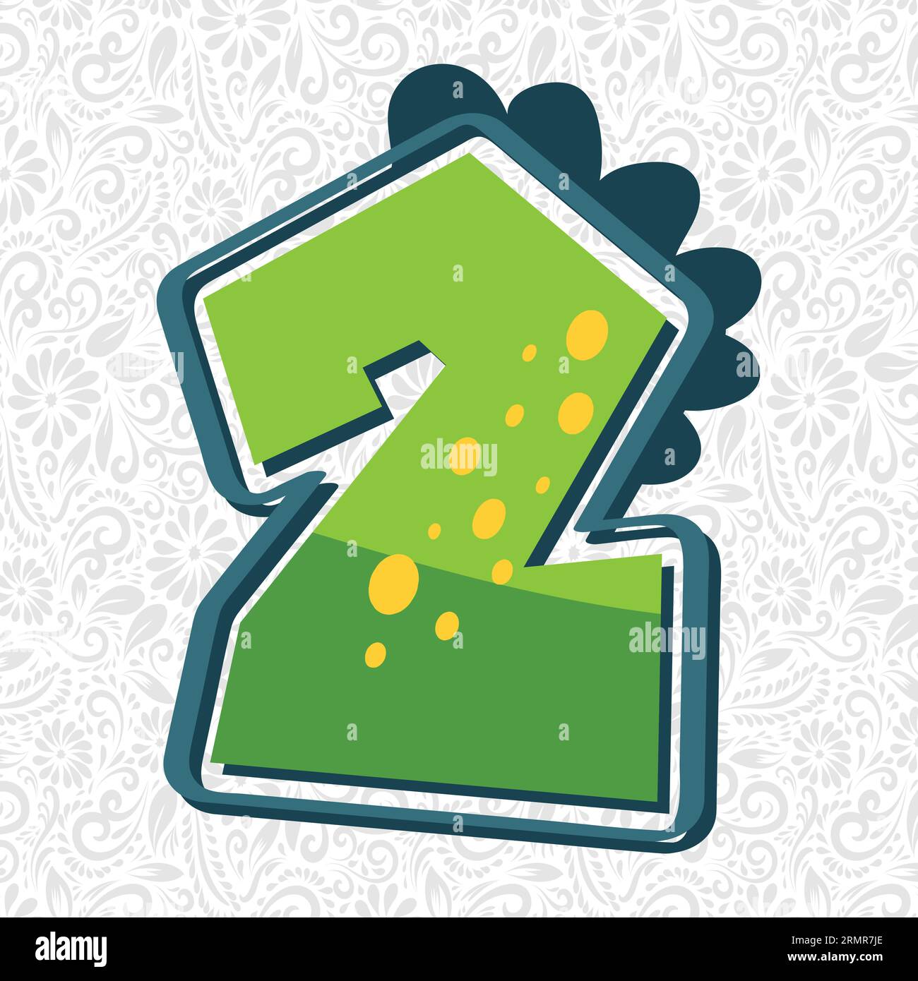 Alphabet Letter 2, Alphabet Letter Design, Alphabet Letter illustration ...