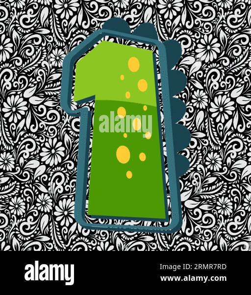 Alphabet Letter 1, Alphabet Letter Design, Alphabet Letter illustration ...