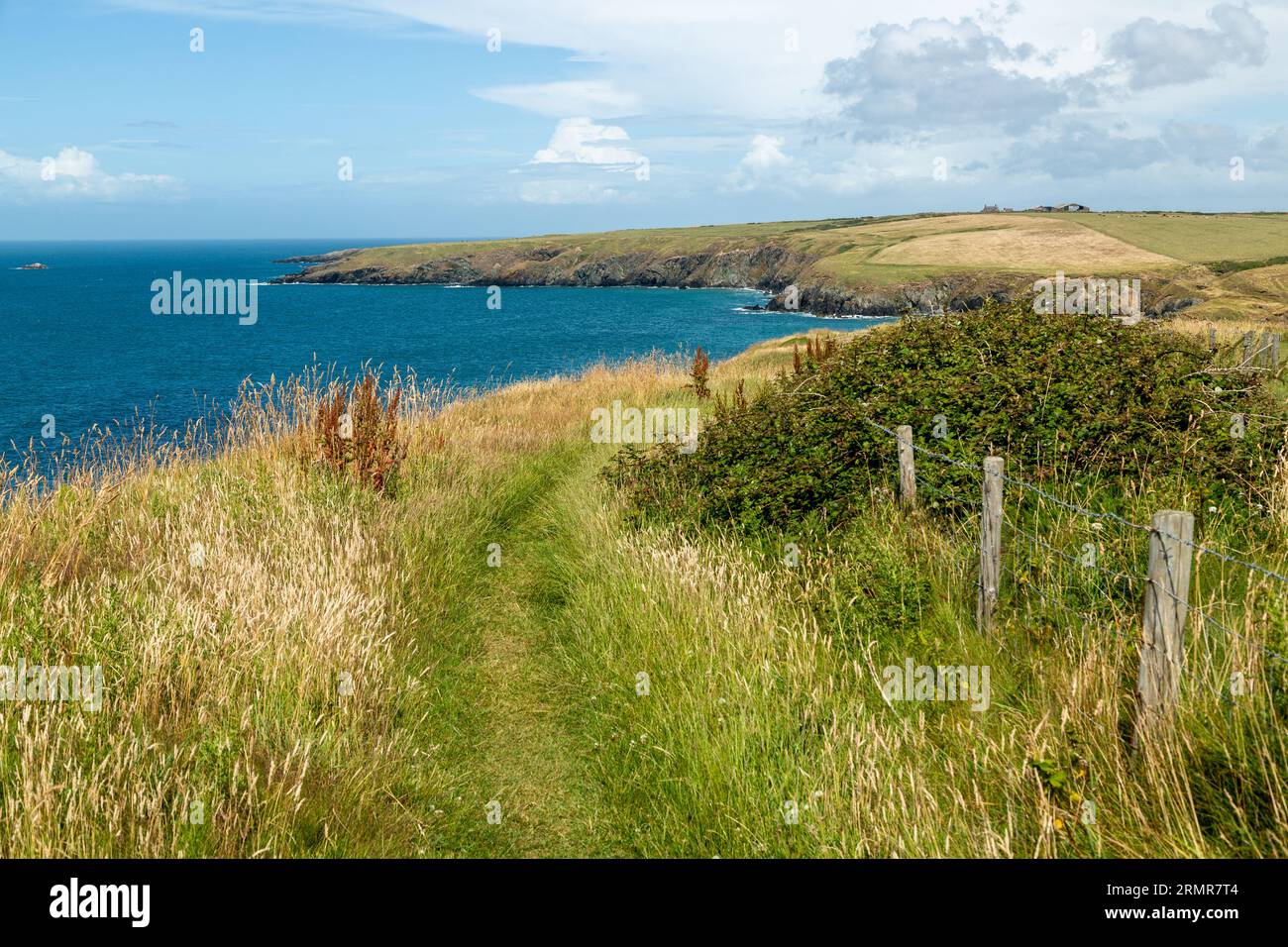 The Wales Coast Path on the North coast of the llyn peninsula, gwynedd ...