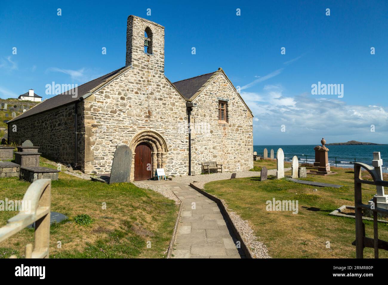 St Hywyn Church, Aberdaron, Gwynedd, Wales Stock Photo - Alamy