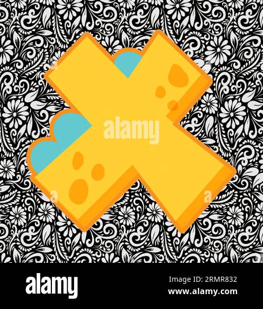 Alphabet Letter X, Alphabet Letter Design, Alphabet Letter illustration ...