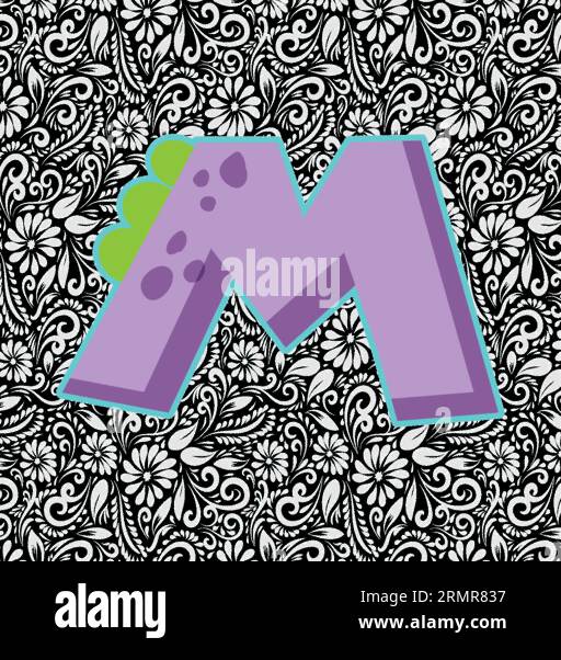 Alphabet Letter M, Alphabet Letter Design, Alphabet Letter illustration ...