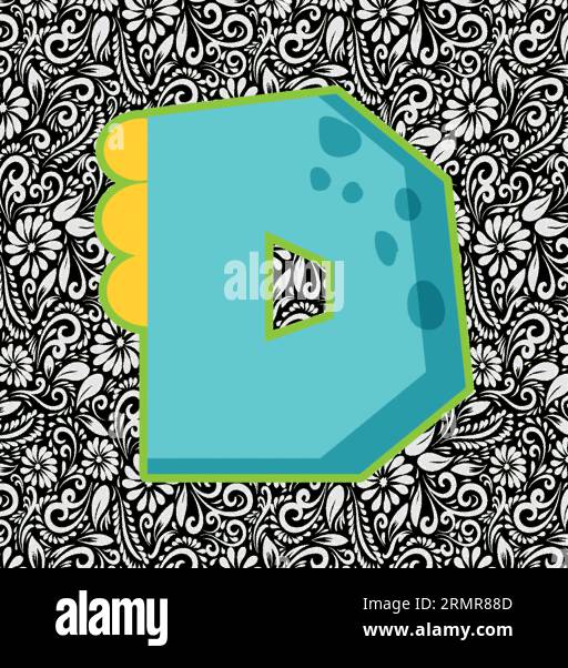 Alphabet Letter D, Alphabet Letter Design, Alphabet Letter illustration ...