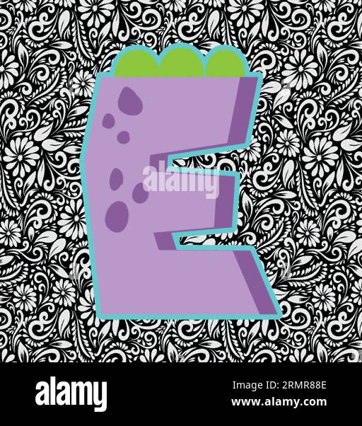 Alphabet Letter E, Alphabet Letter Design, Alphabet Letter illustration ...