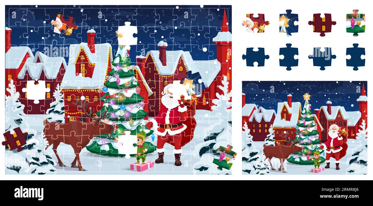 Advent calendar puzzle Cut Out Stock Images & Pictures - Alamy