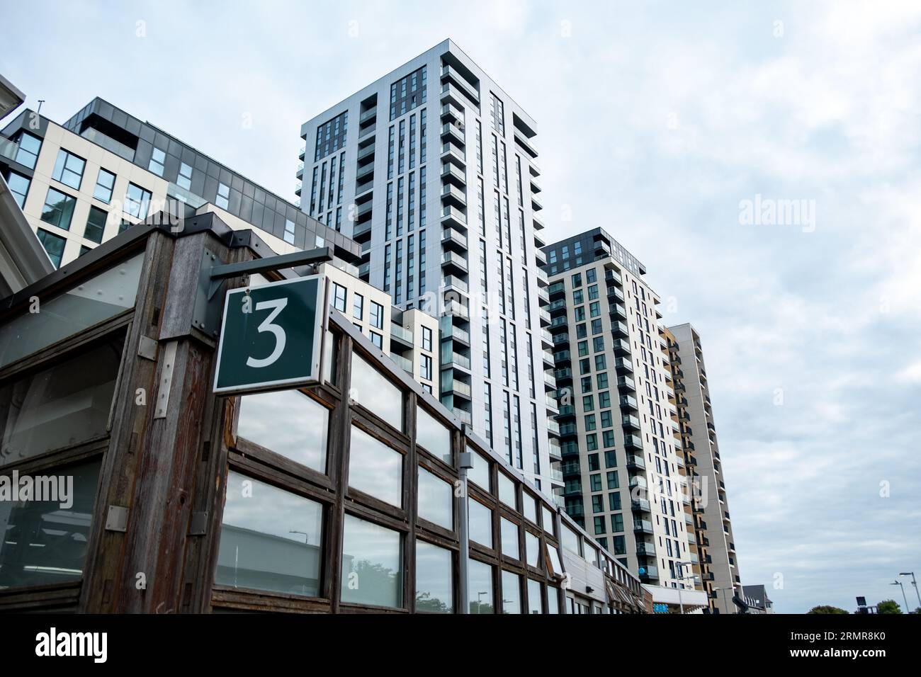 Sutton, London- large modern residential apartment blocks in Sutton ...