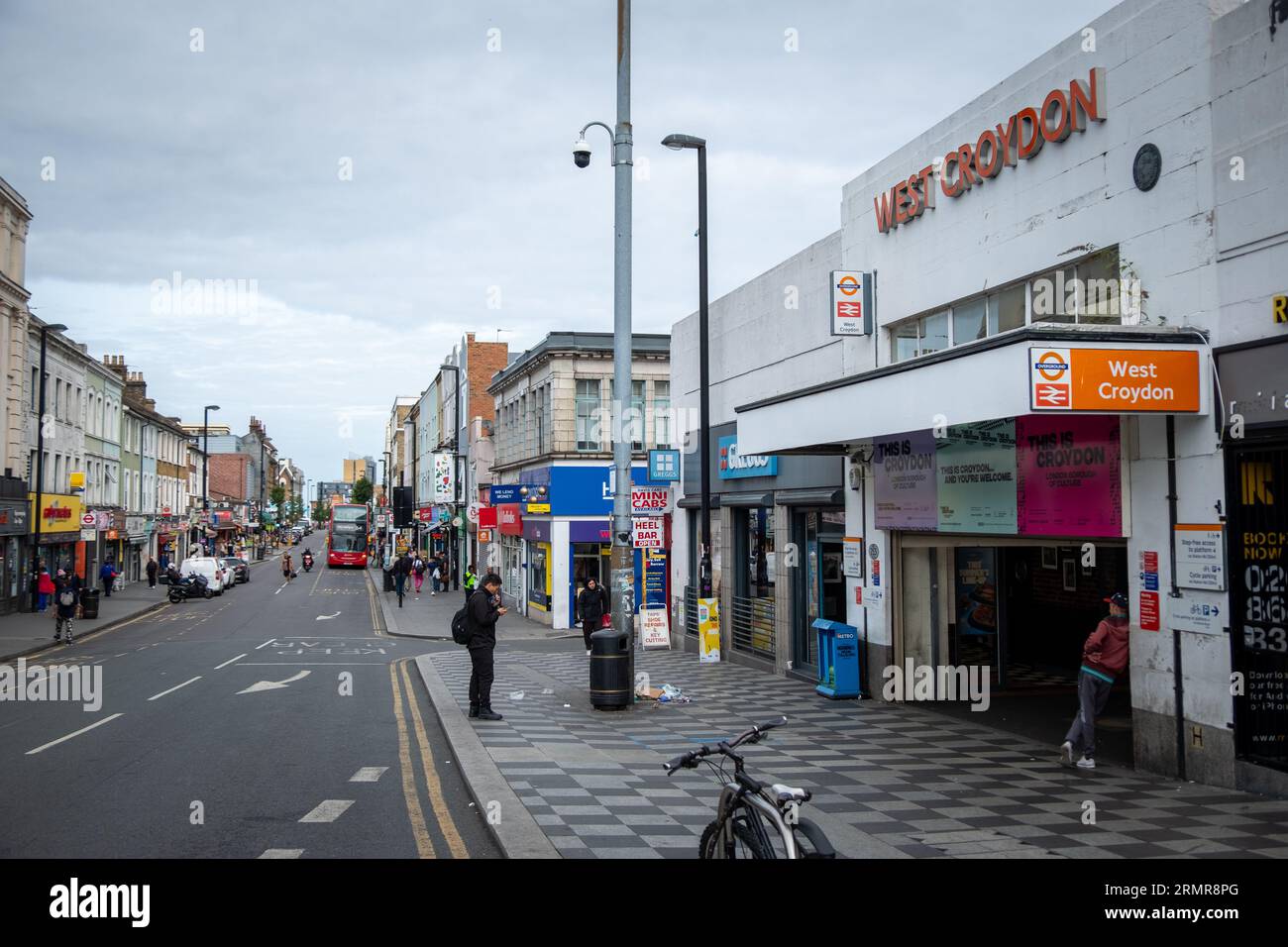 CROYDON, LONDON- AUGUST 29, 2023: West Croydon railway station- railway ...