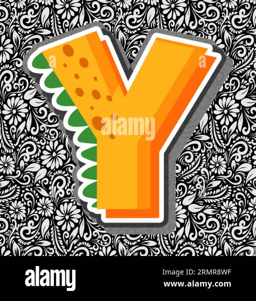 Alphabet Letter Y, Alphabet Letter Design, Alphabet Letter illustration ...