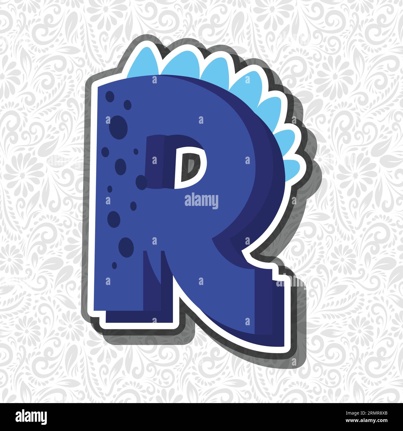 Alphabet Letter R, Alphabet Letter Design, Alphabet Letter illustration ...