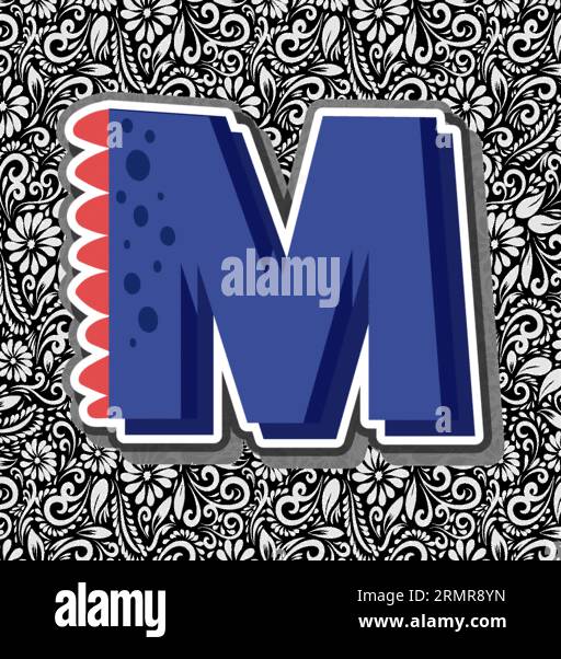 Alphabet Letter M, Alphabet Letter Design, Alphabet Letter illustration ...