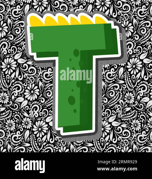 Alphabet Letter T, Alphabet Letter Design, Alphabet Letter illustration ...