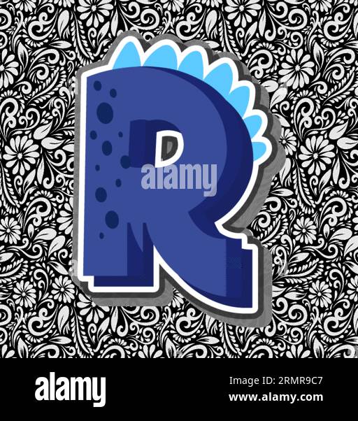 Alphabet Letter R, Alphabet Letter Design, Alphabet Letter illustration ...