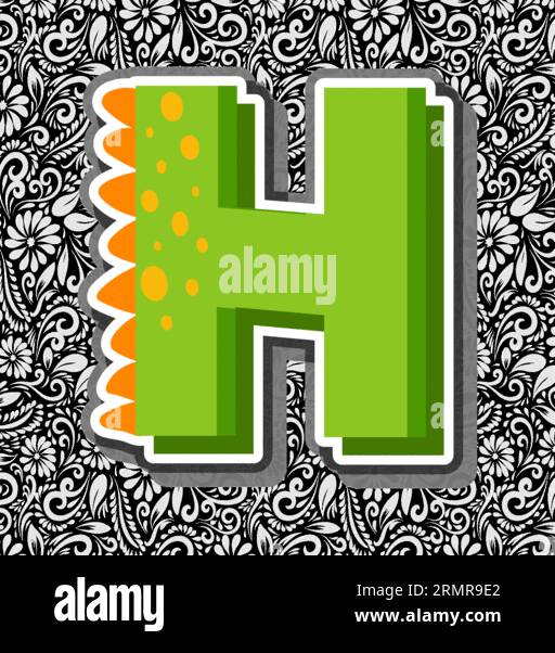Alphabet Letter H, Alphabet Letter Design, Alphabet Letter illustration ...