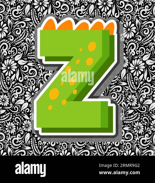 Alphabet Letter Z, Alphabet Letter Design, Alphabet Letter illustration ...