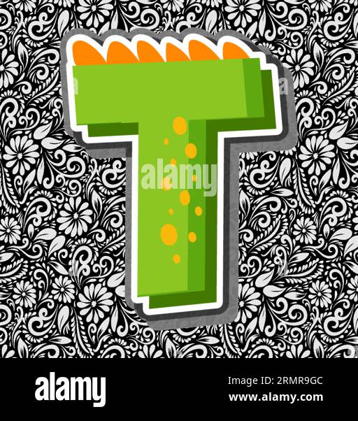 Alphabet Letter T, Alphabet Letter Design, Alphabet Letter illustration ...