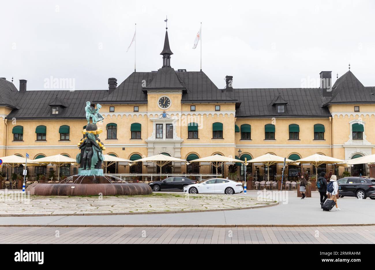Uppsala central station, Uppsala, Sweden. In the picture: The old ...