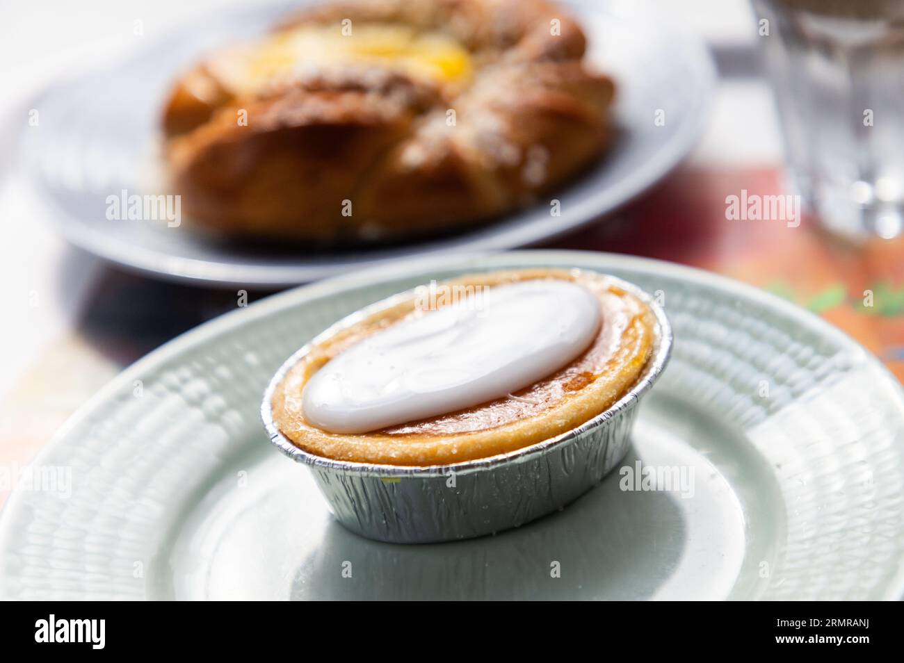 Mazarin, swedish pastry on a cafe Stock Photo - Alamy