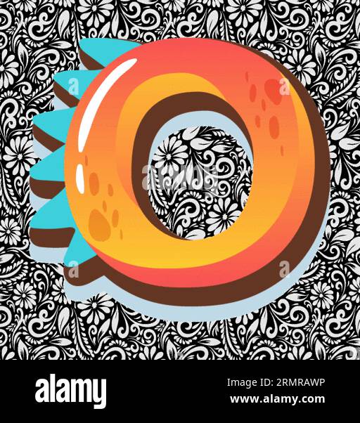 Alphabet Letter O, Alphabet Letter Design, Alphabet Letter illustration ...