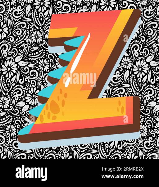 Alphabet Letter Z, Alphabet Letter Design, Alphabet Letter illustration ...
