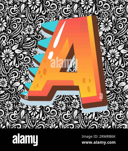 Alphabet Letter A, Alphabet Letter Design, Alphabet Letter illustration ...