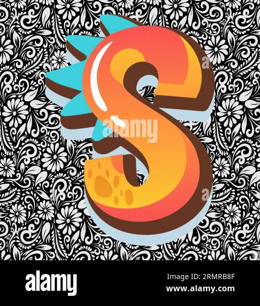 Alphabet Letter S, Alphabet Letter Design, Alphabet Letter illustration ...