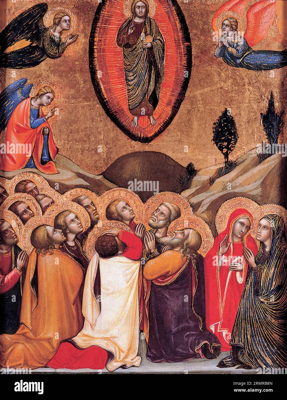 Barnaba da Modena, The Ascension, painting in tempera on wood, 1372 ...