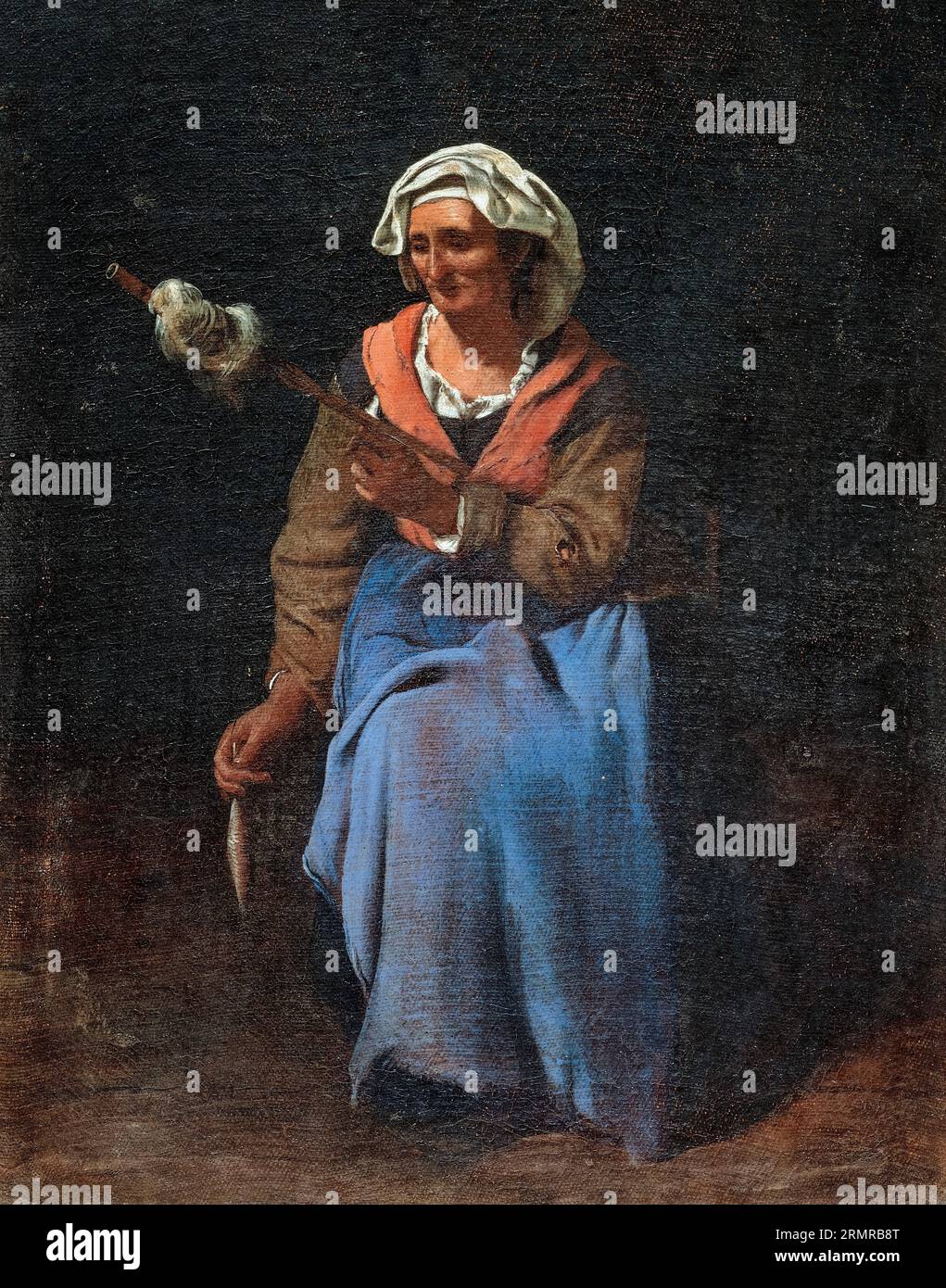 Michiel Sweerts, Old Peasant, portrait painting in oil on canvas, 1650 ...