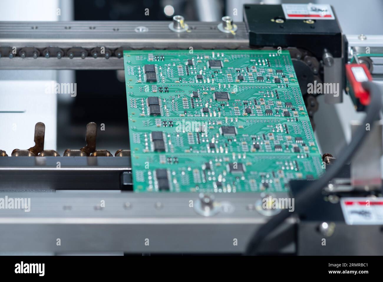 Perm, Russia - June 29, 2023: stage of printed circuit board production ...