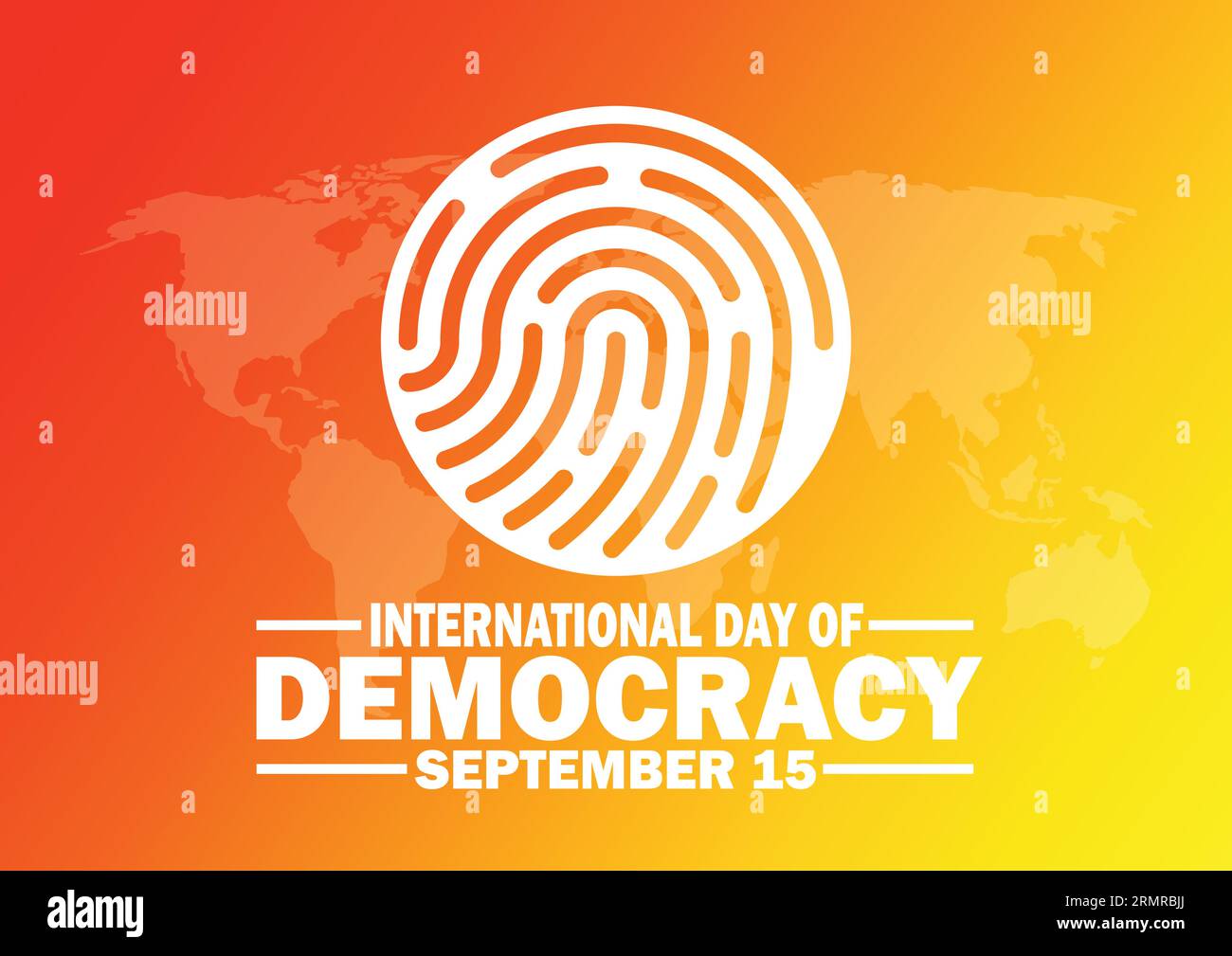 International Day of Democracy. September 15. Holiday concept. Template for background, banner ...