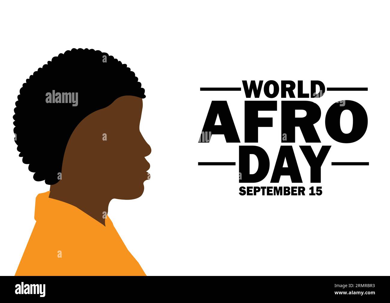 World Afro Day. September 15. Holiday concept. Template for background ...