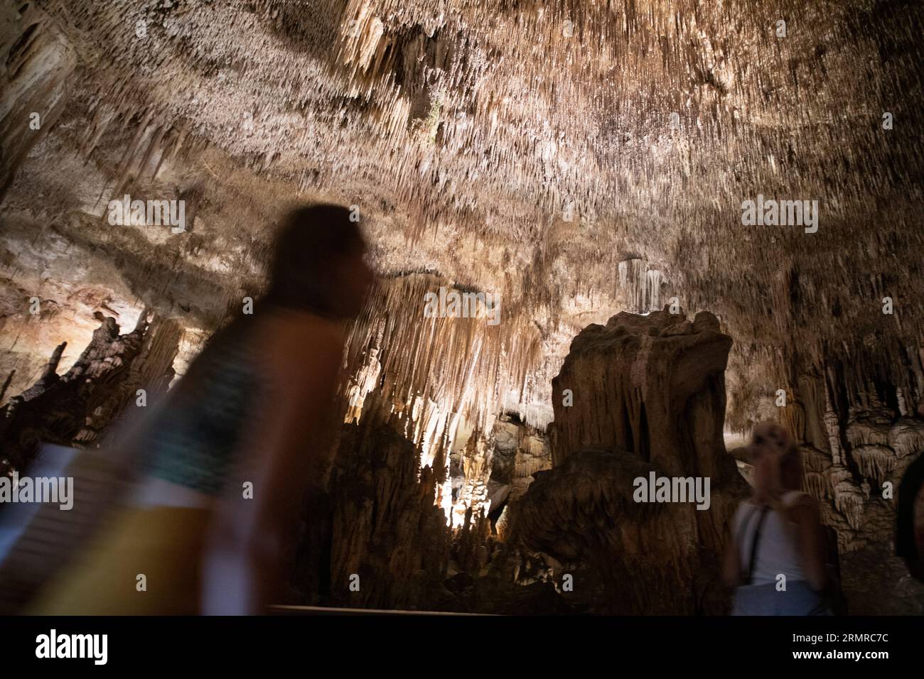 Manacor, Spain. 28th Aug, 2023. Visitors to the Dragon Caves in Porto ...