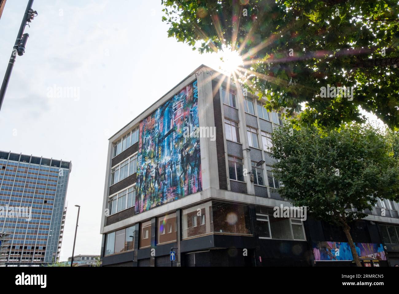 CROYDON, LONDON- AUGUST 29, 2023 Office building in Croydon town centre ...
