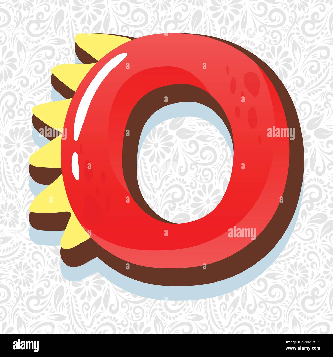 Alphabet Letter O, Alphabet Letter Design, Alphabet Letter illustration ...